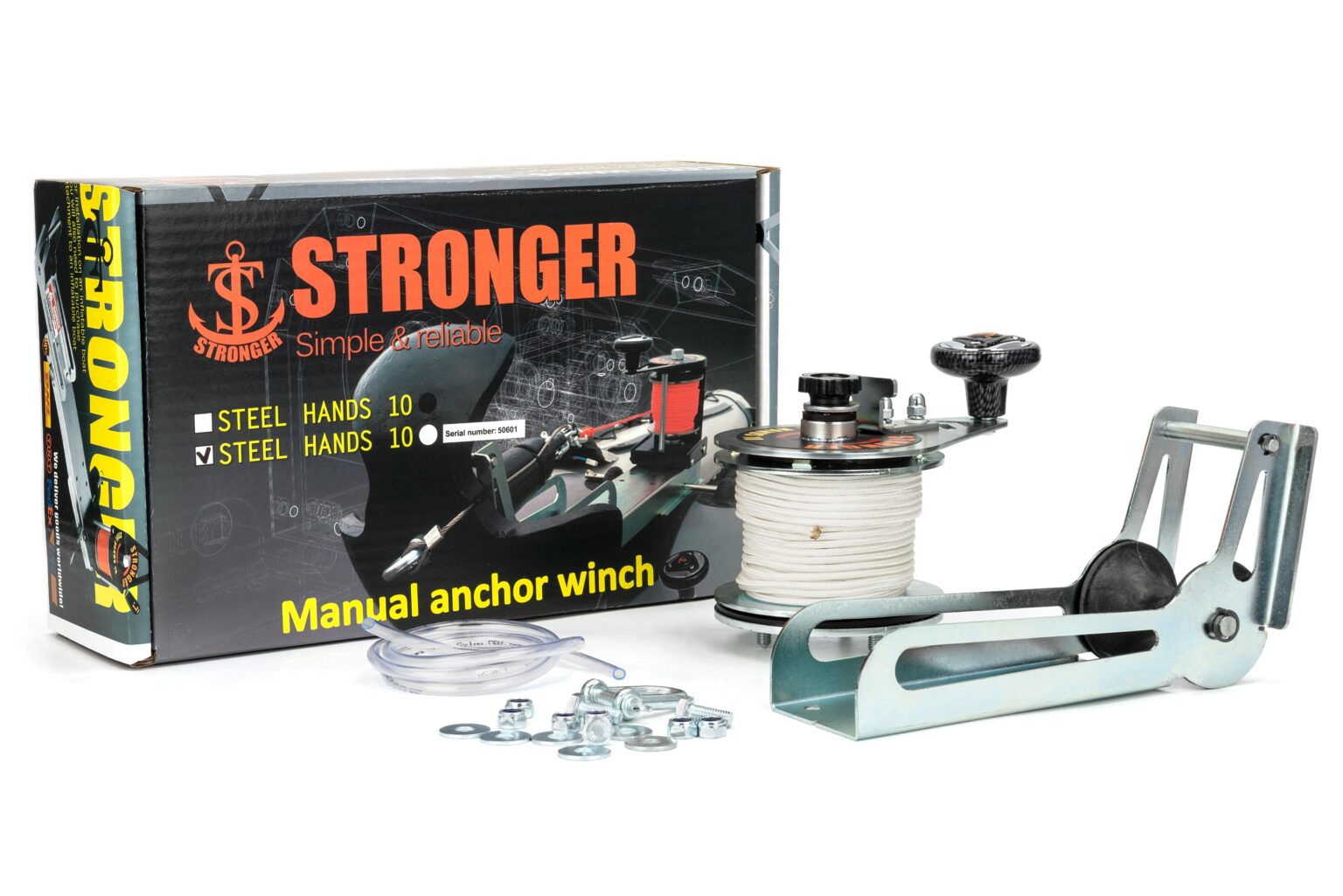 Anchor Winch with Free Release of Anchor by STRONGER!